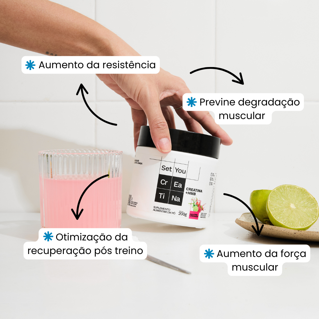 Creatina com HMB Sabor Pink Lemonade SetYou – Set You